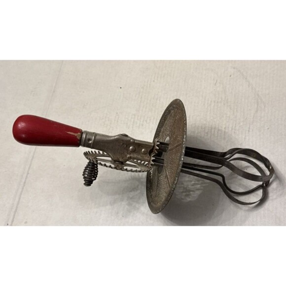 Unbranded | Kitchen | Vintage Butter Churn Hand Mixer Red Wood Handle ...